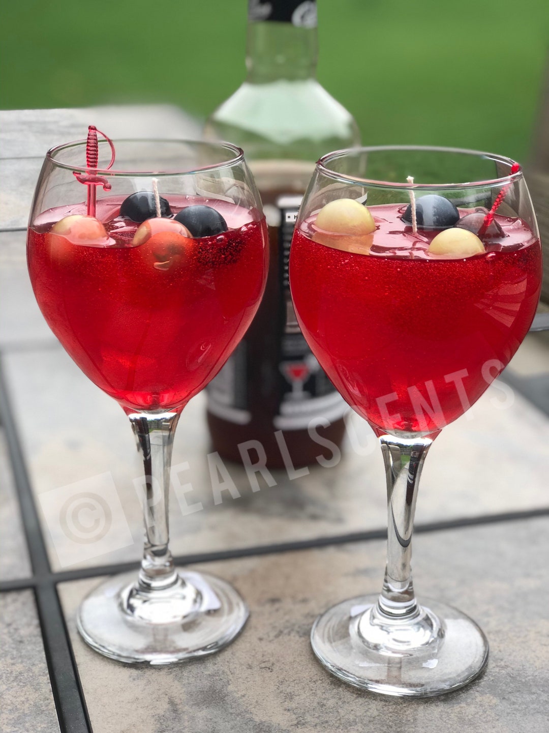 Red Sangria Gel Wax Candle - Single - Etsy