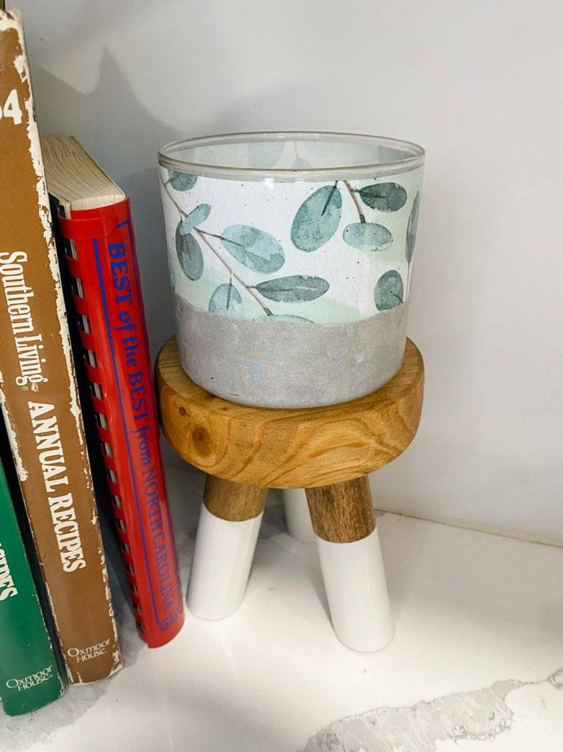 Mini Wood Plant Stand Riser or Counter Stool - Etsy