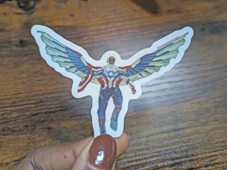 Captain America Marvel Vinyl Sticker | Falcon and the Winter Soldier ...