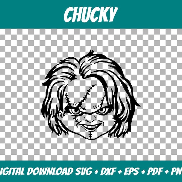 Svg Halloween Png Horror Chucky - Etsy