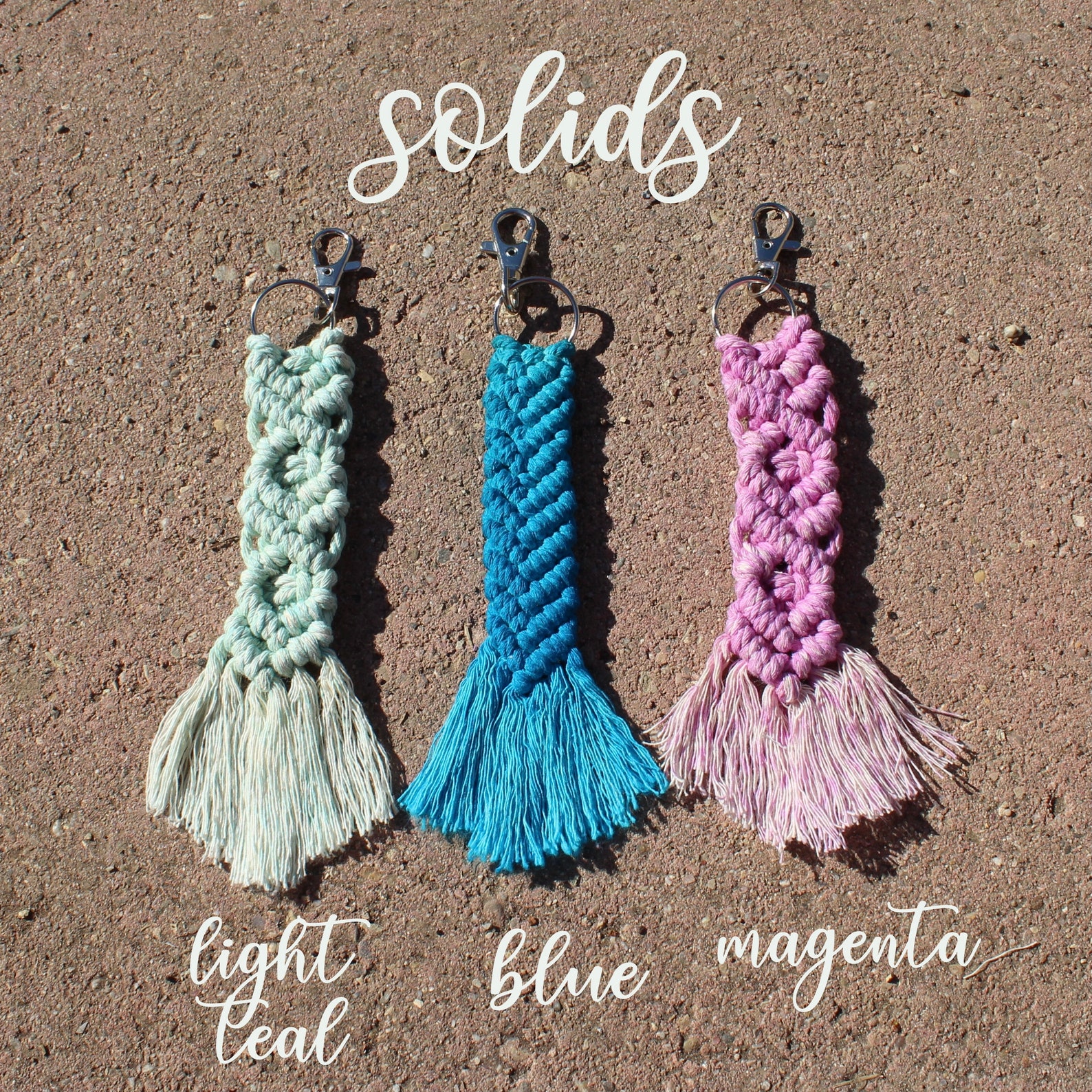 Macrame Keychains Dyed Macrame Keychain Dyed Ombre Macrame - Etsy