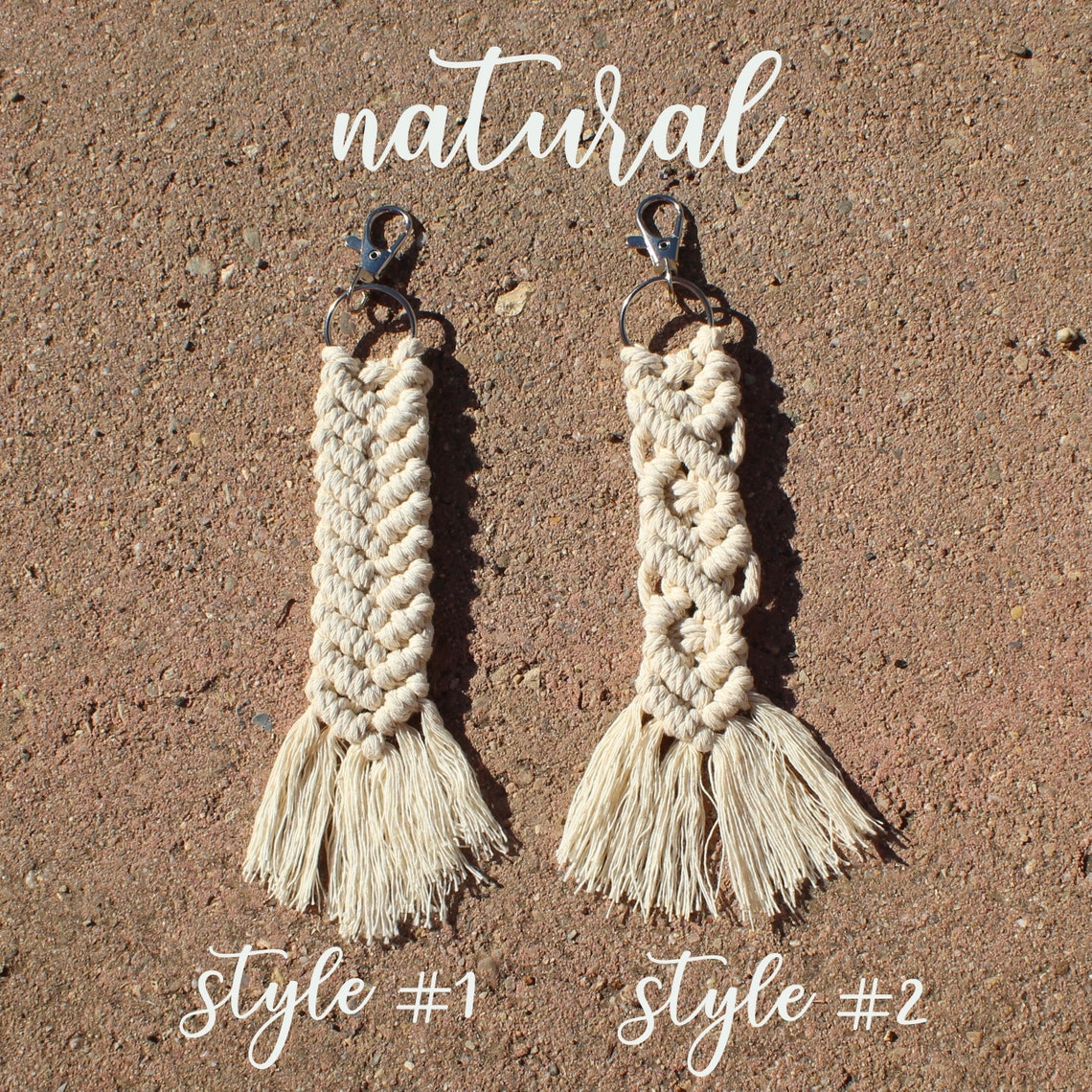 Macrame Keychains Dyed Macrame Keychain Dyed Ombre Macrame - Etsy