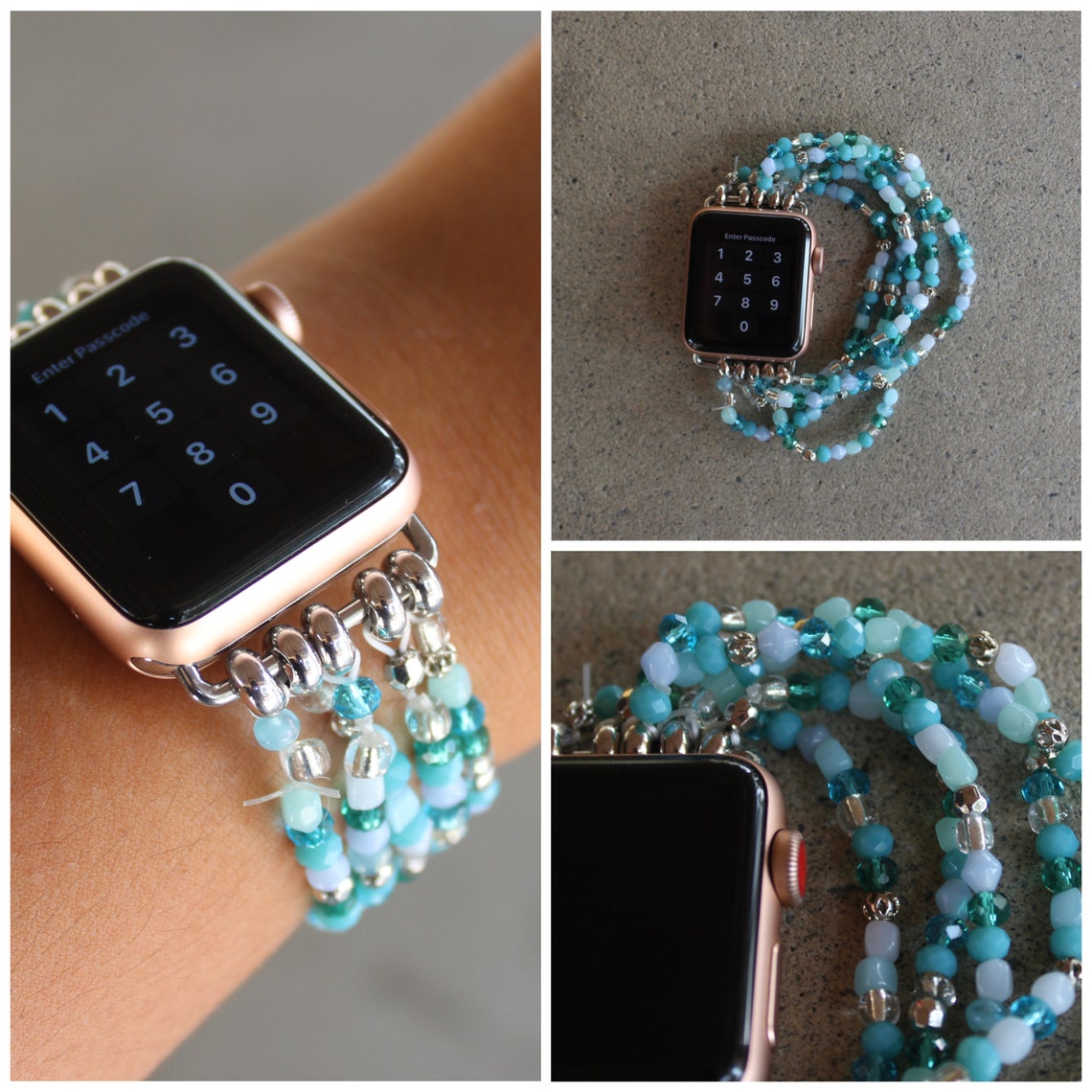 Handmade Apple Watch Bands Beaded Bracelets | Etsy