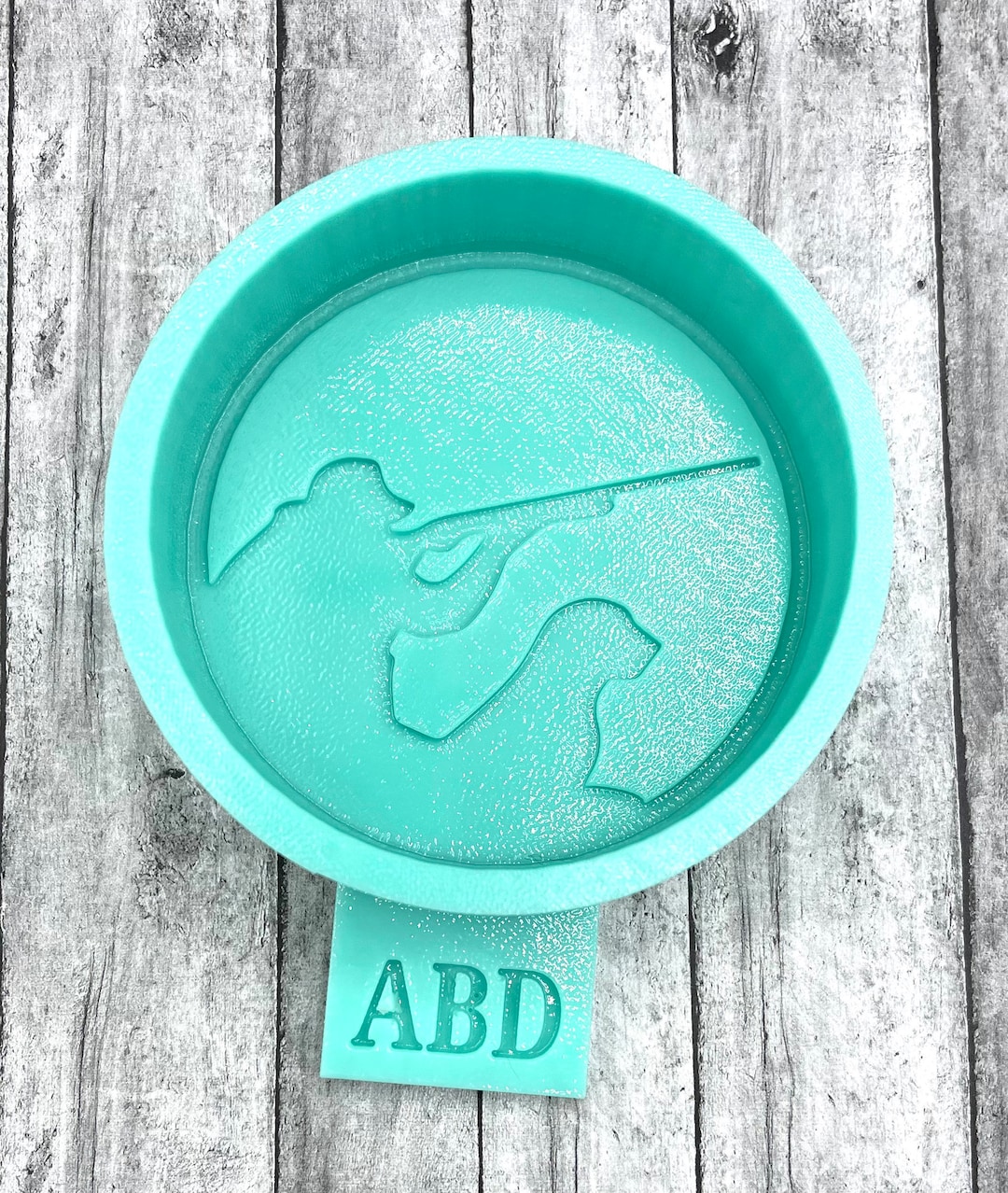 Hunter With Dog Circle Silicone Mold Mould - Etsy