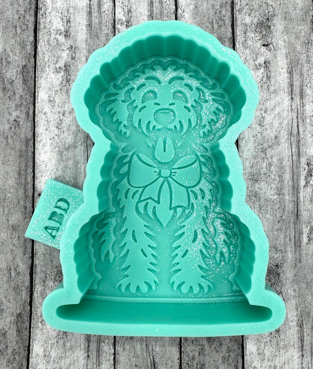 Full Golden Doodle Dog With Bow Silicone Mold Freshie Mold - Etsy
