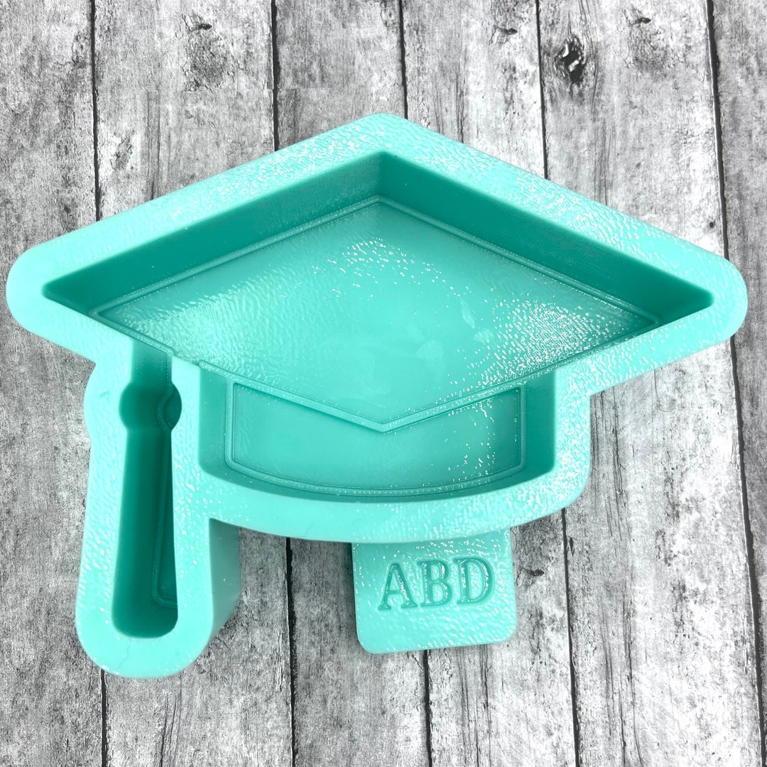 Graduation Cap Silicone Mold - Freshie Mold, Silicone Molds, Molds for ...