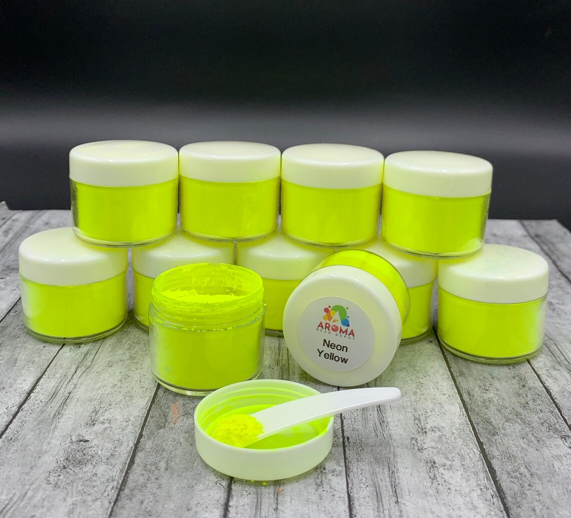 Mica Powder Neon Yellow for Car Freshies Soap Making - Etsy