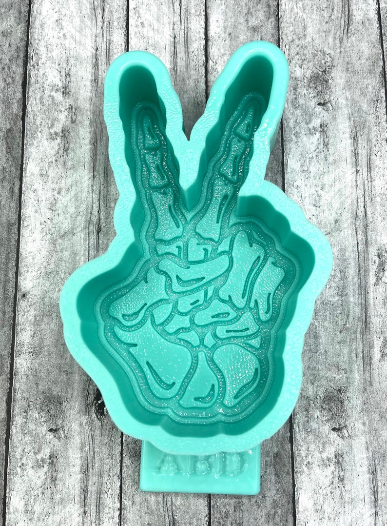 Skeleton Hand Peace Sign Silicone Mold Mould - Etsy