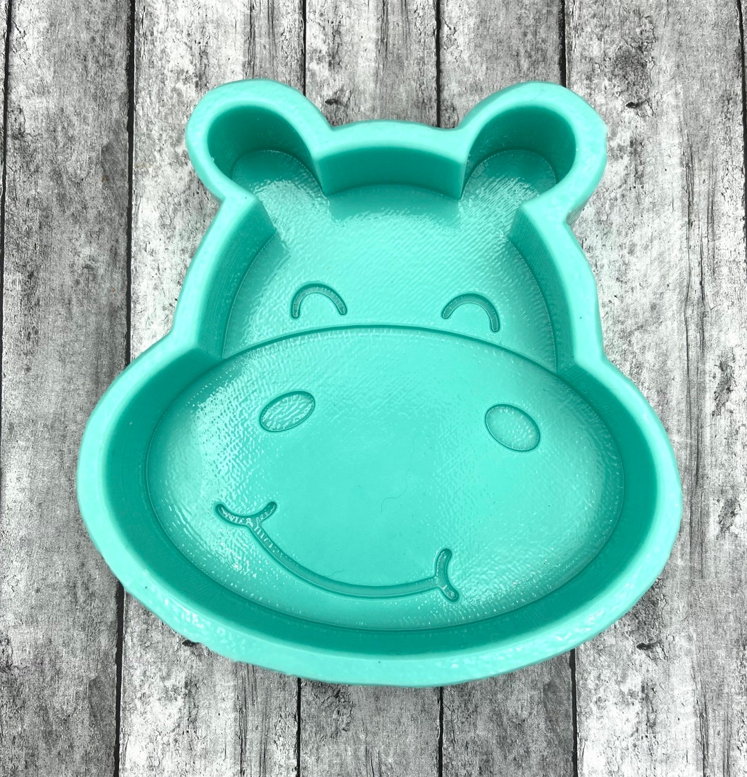 Hippo Face Silicone Mold - Freshie Mold, Silicone Molds, Molds for ...
