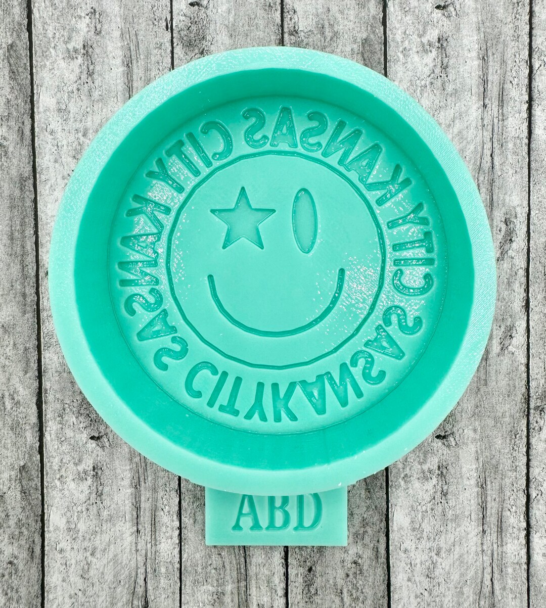 Kansas City Smiley Face Silicone Mold Mould - Etsy