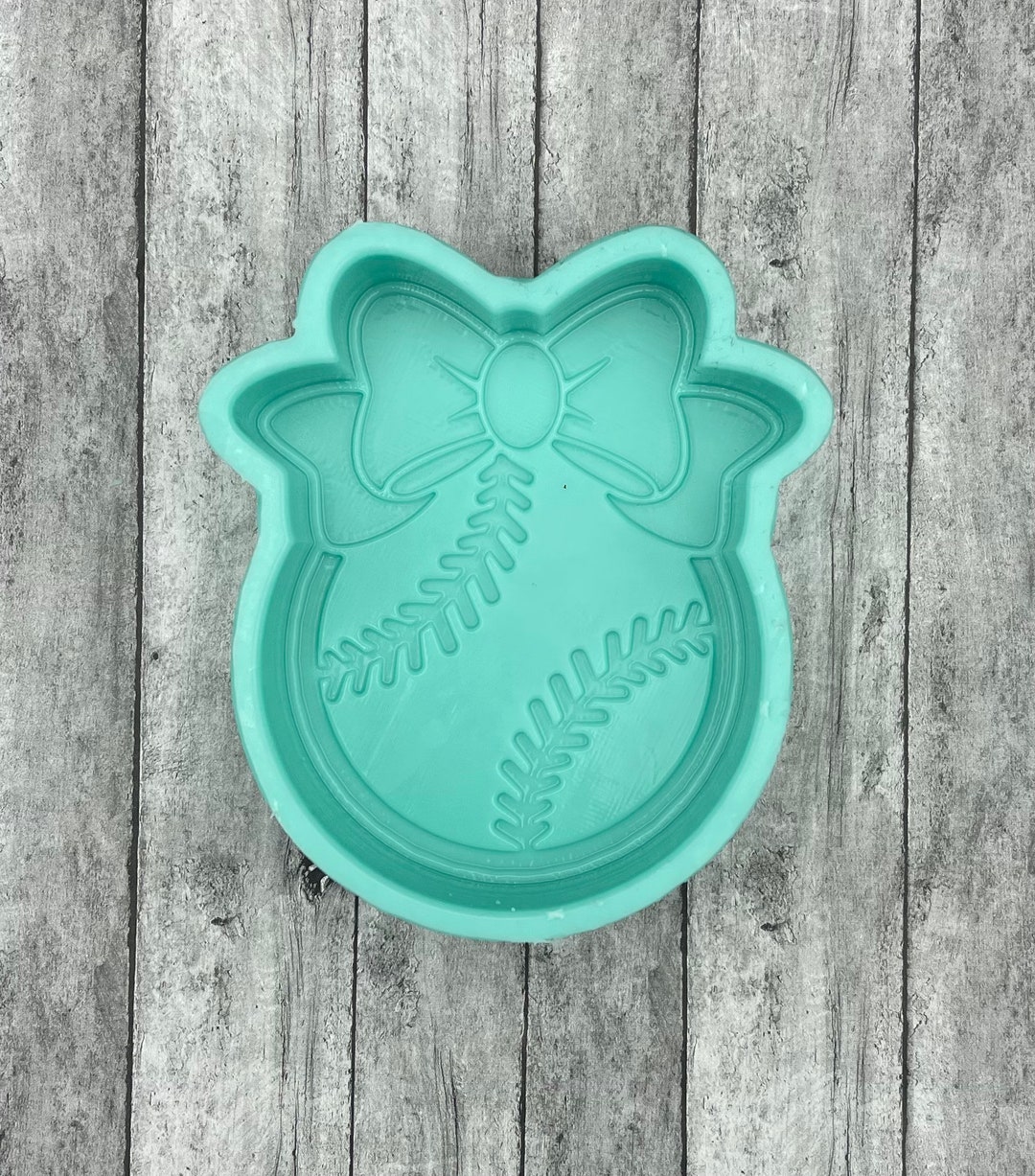 Baseball With Bow Silicone Mold Mould - Etsy