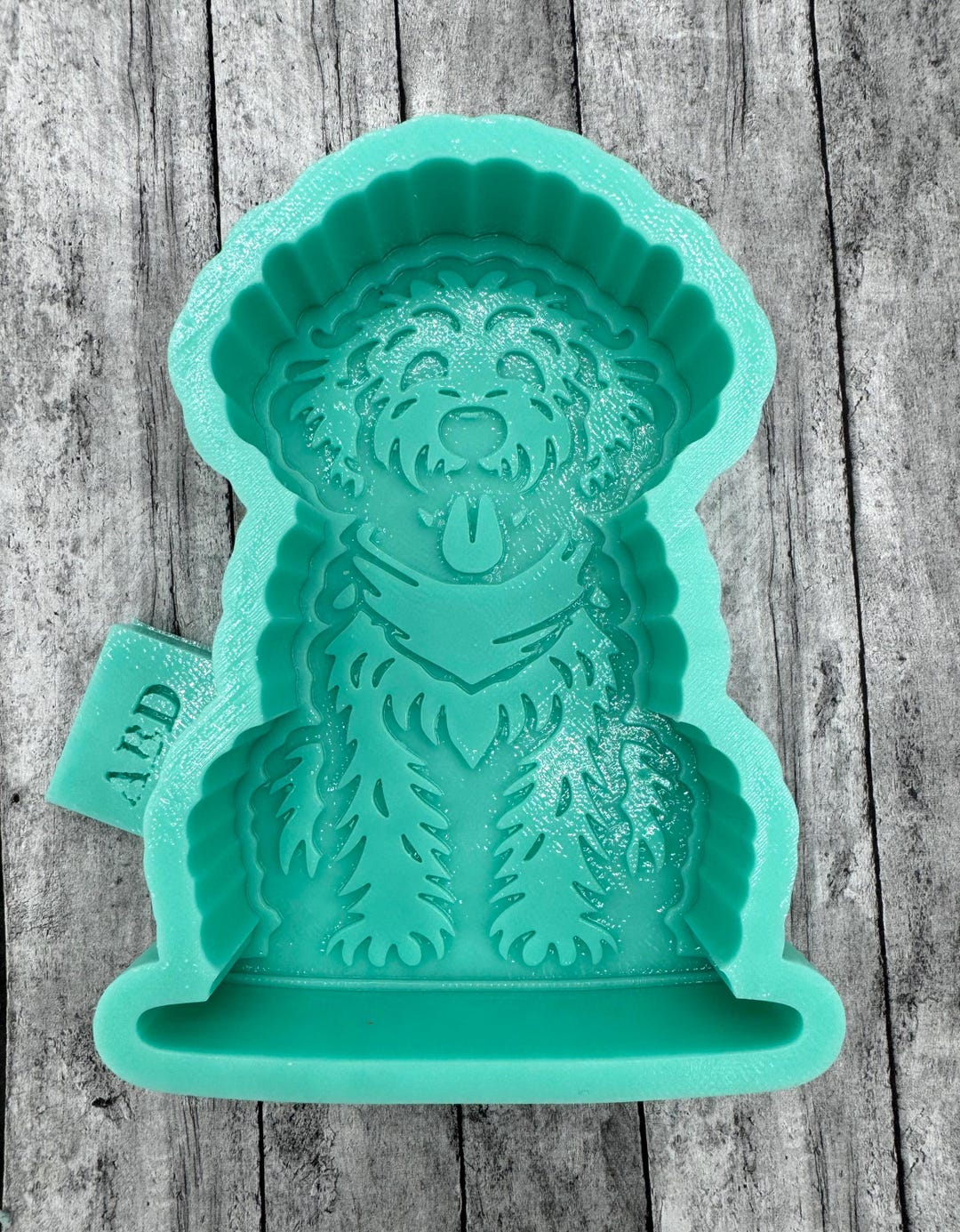 Full Golden Doodle Dog With Scarf Silicone Mold Freshie Mold - Etsy