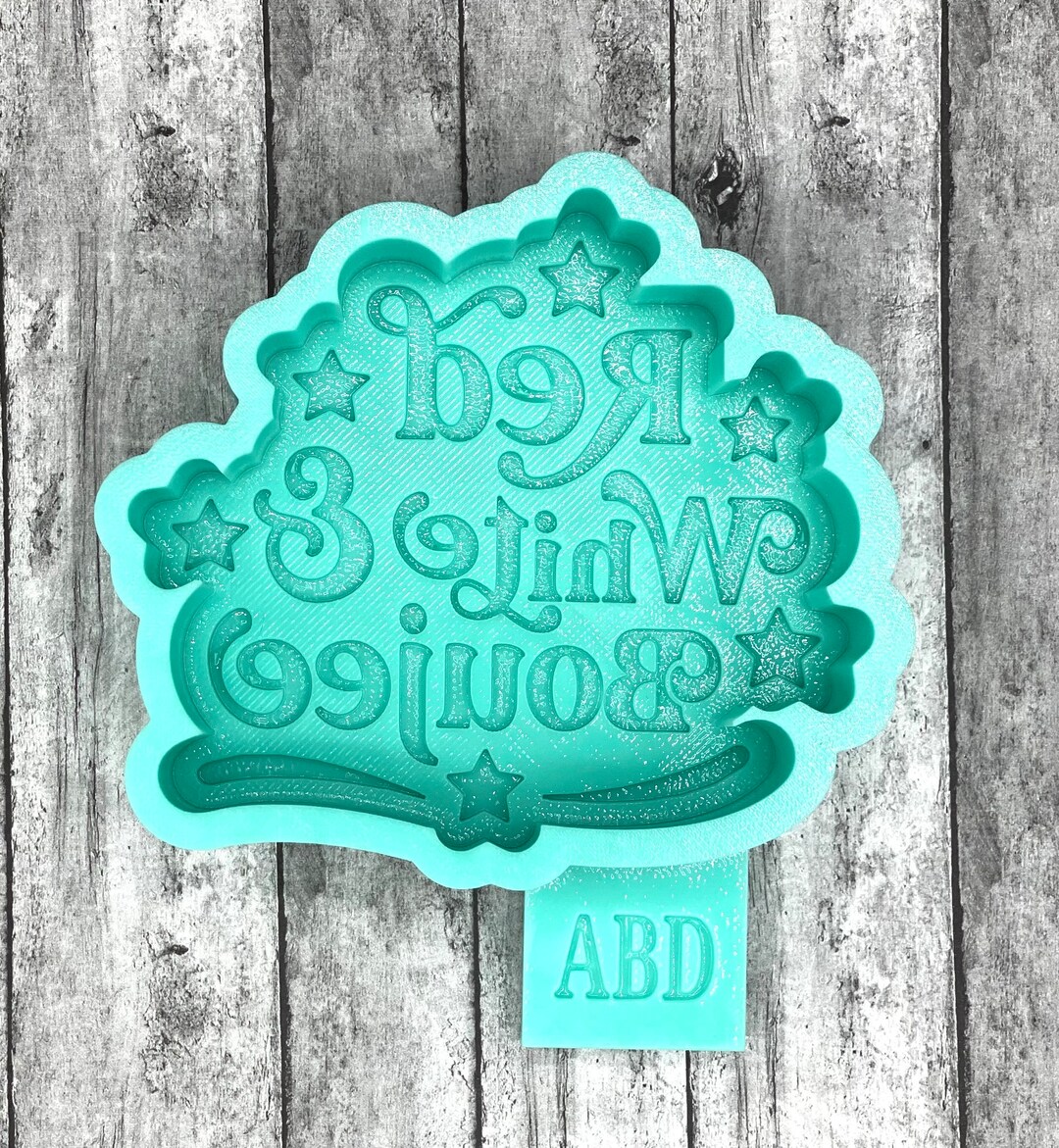 Red, White and Boujee Silicone Craft Mold, Car Freshies, Wax, Soap ...