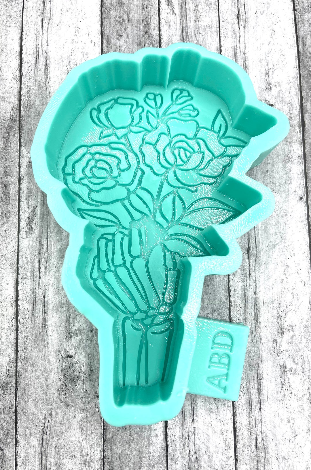 Skeleton Hand With Flowers Silicone Mold Mould - Etsy