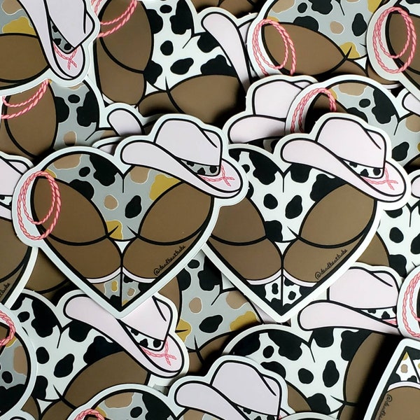 Heart Butt Decal - Etsy