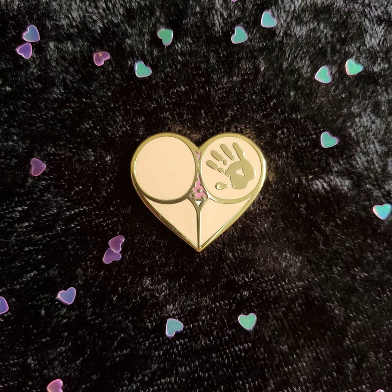 Spanked Handprint Hard Enamel Butt Pin Brooch Badge - Etsy