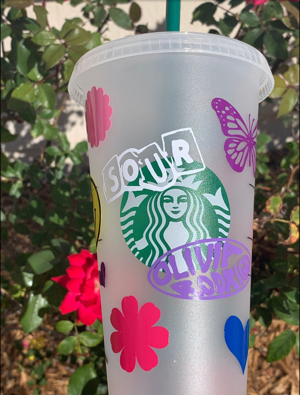 Olivia Rodrigo Sour Álbum Starbucks Venti Cup/Deja Vu/Licencia de ...