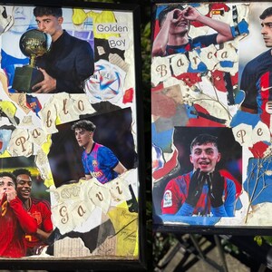 Athletes Frame Collage Pedri Gavi Joao Felix Trent Alexander Arnold ...