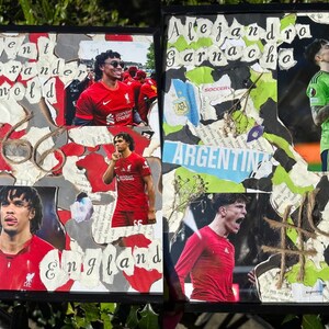 Athletes Frame Collage Pedri Gavi Joao Felix Trent Alexander Arnold ...