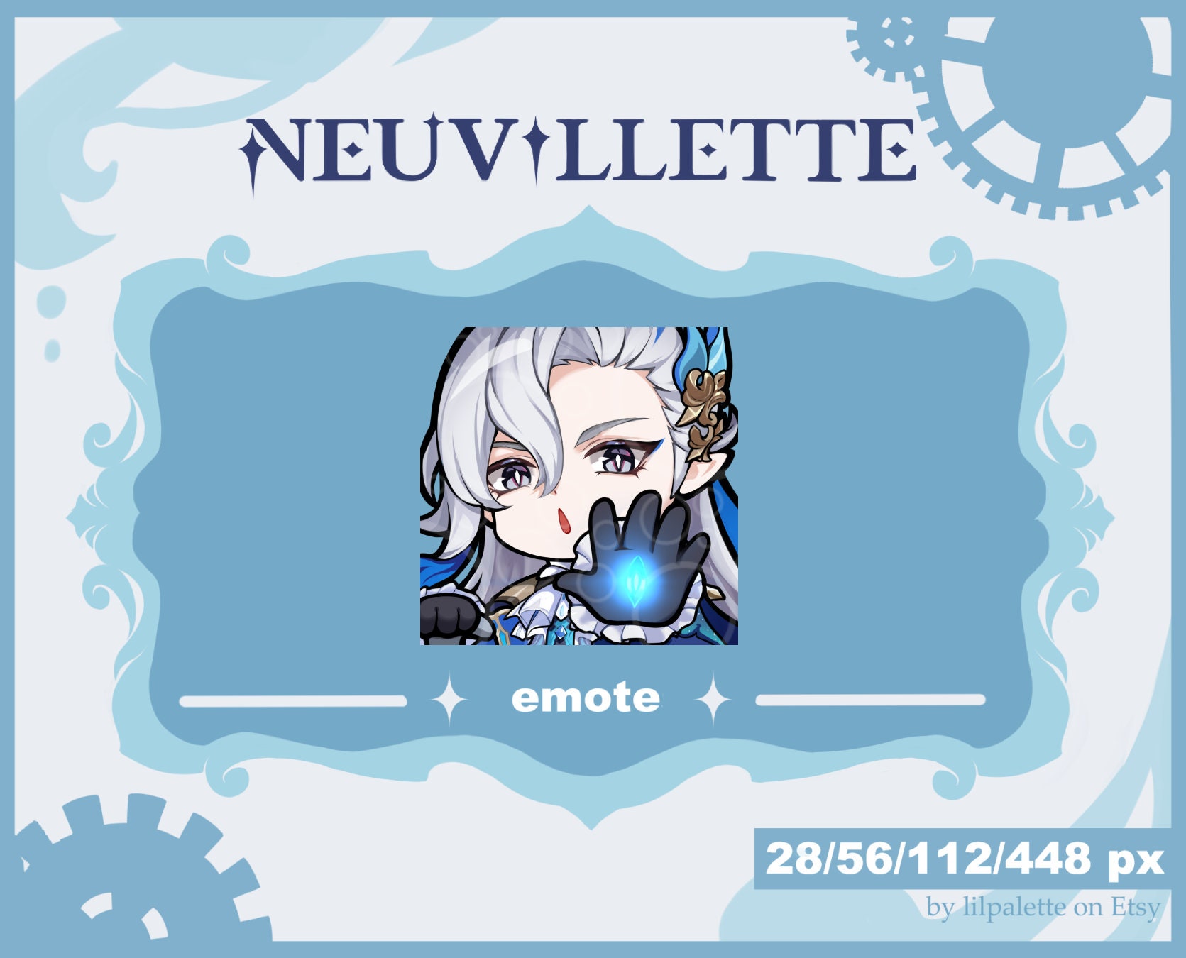 Neuvillette Genshin Impact Emote - Etsy