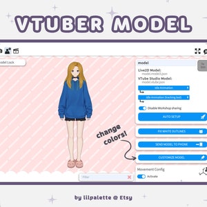 Premade Vtuber Model - Etsy
