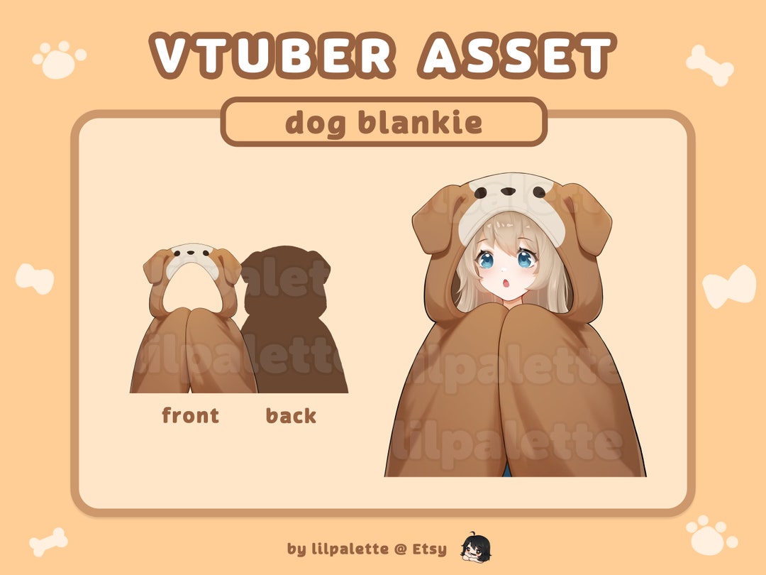 Vtuber Asset | Dog Blanket - Etsy