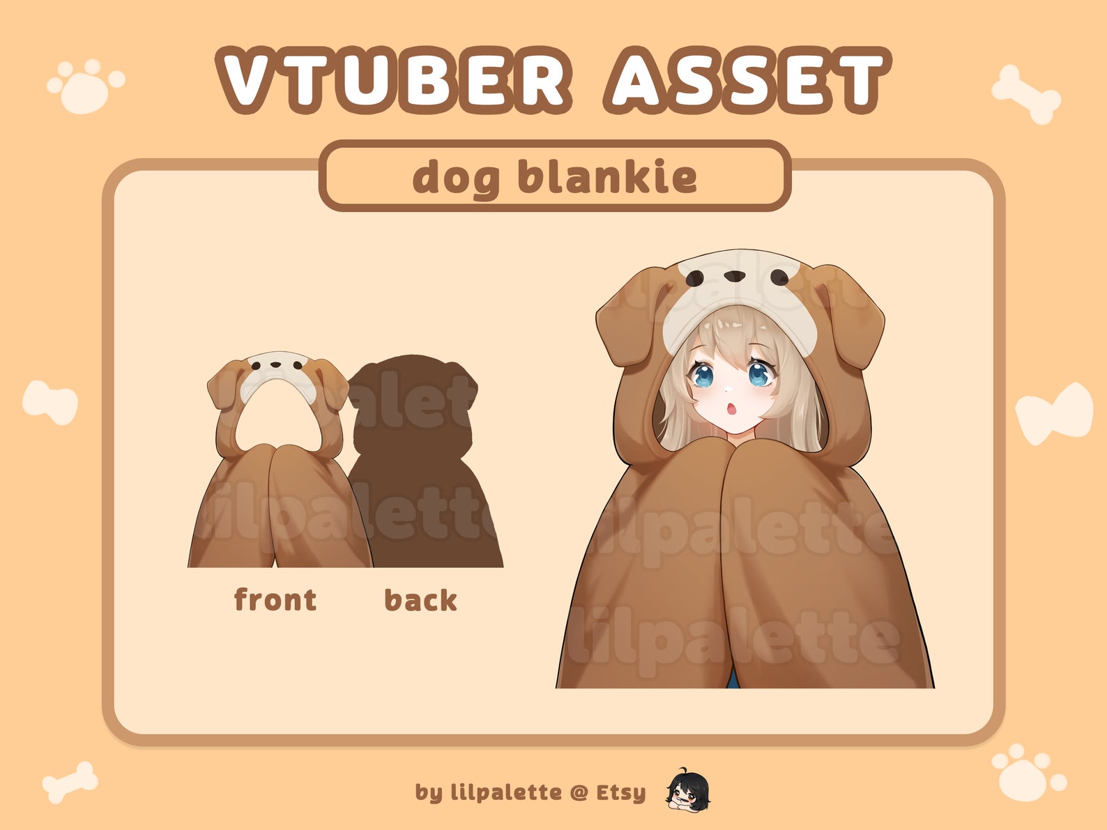 Activo de vtuber, manta para perros - Etsy México