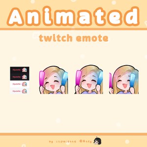 Blonde Hair Animated Cheer Light Sticks Emote - Etsy Canada