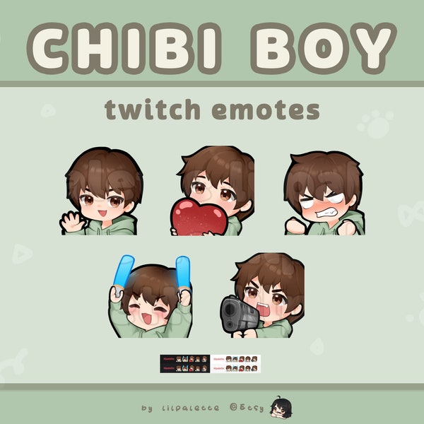 Emotes Pack Chibi Male - Etsy Canada