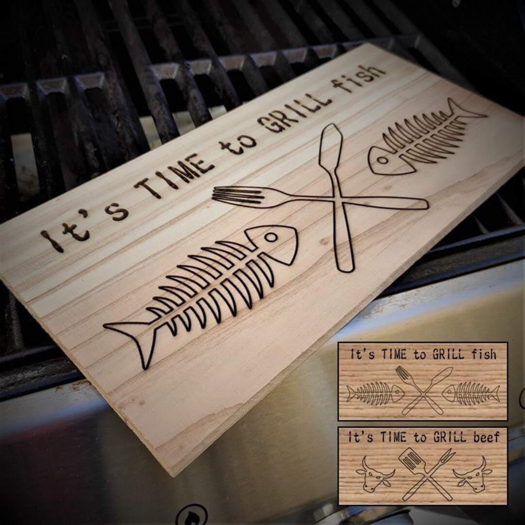 Grill Board Cedar Wood BBQ Crickets Board Barbecue - Etsy