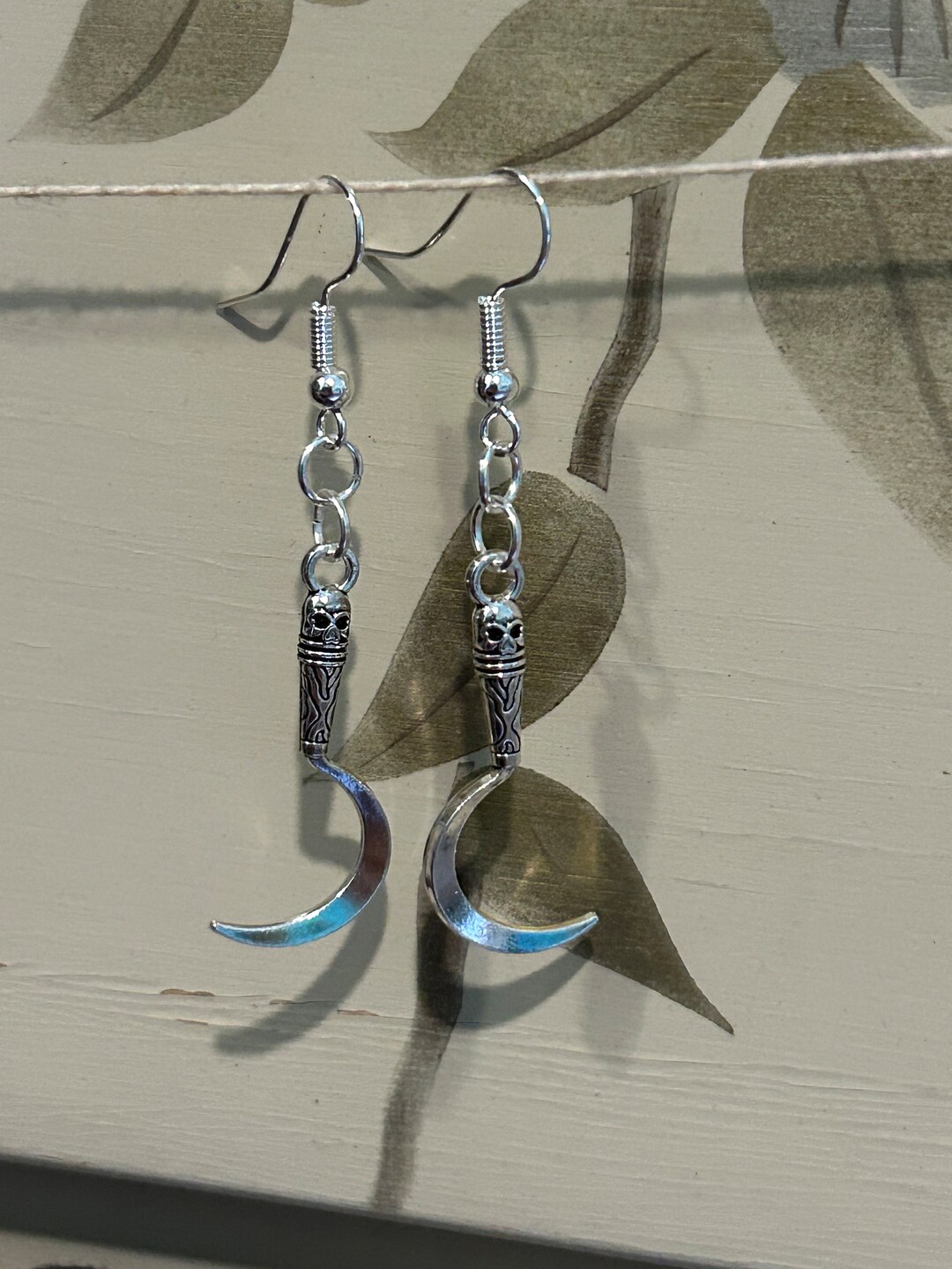 Hypoallergenic Sickle/scythe/communist Earrings - Handmade Vintage ...