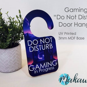 Do Not Disturb, Gaming in Progress, Door Hanger, Game Controller,gaming ...