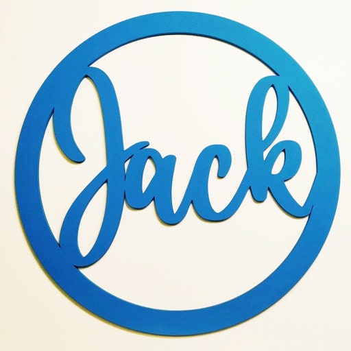 Personalised Wooden Name Hoop Sign Circle Loop Plaque - Etsy UK
