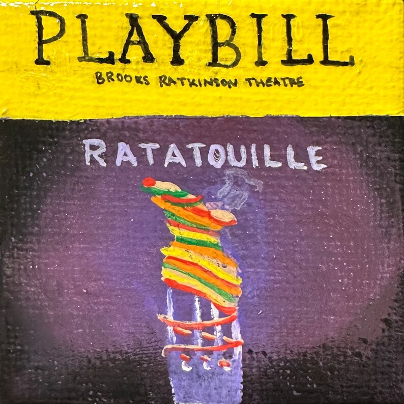 Custom 2”x2” Playbill Painting - Etsy