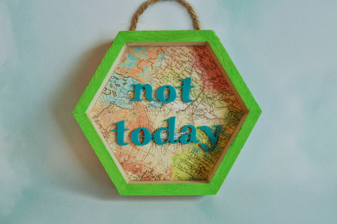 Snarky Sign, Shadowbox Sign, Small Wall Hanging Sign, Hexagon Sign, Not ...