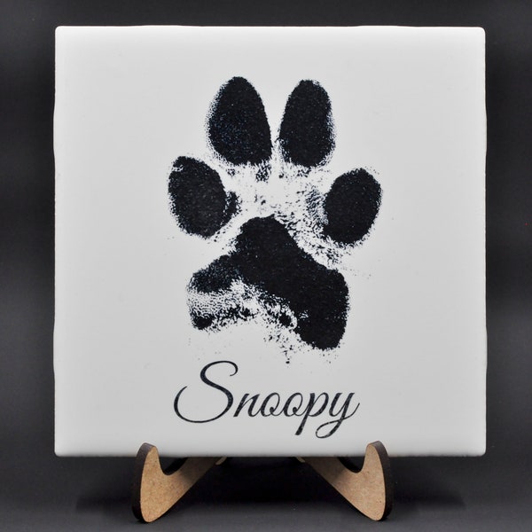 Paw Print Tile - Etsy