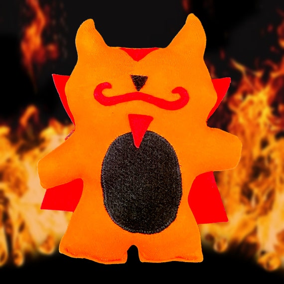 Devil Teddy Bear Made by Hand From Recycled Materials - Etsy