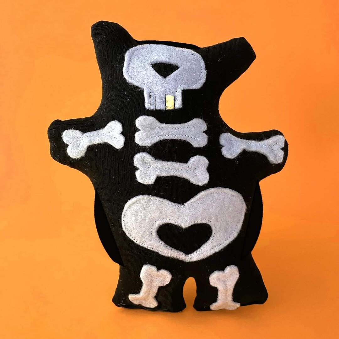 Skeleton Teddy Bear, Made by Hand From Recycled Materials - Etsy