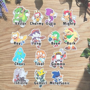 Sonic Sticker Collection (50 Characters!) - Etsy