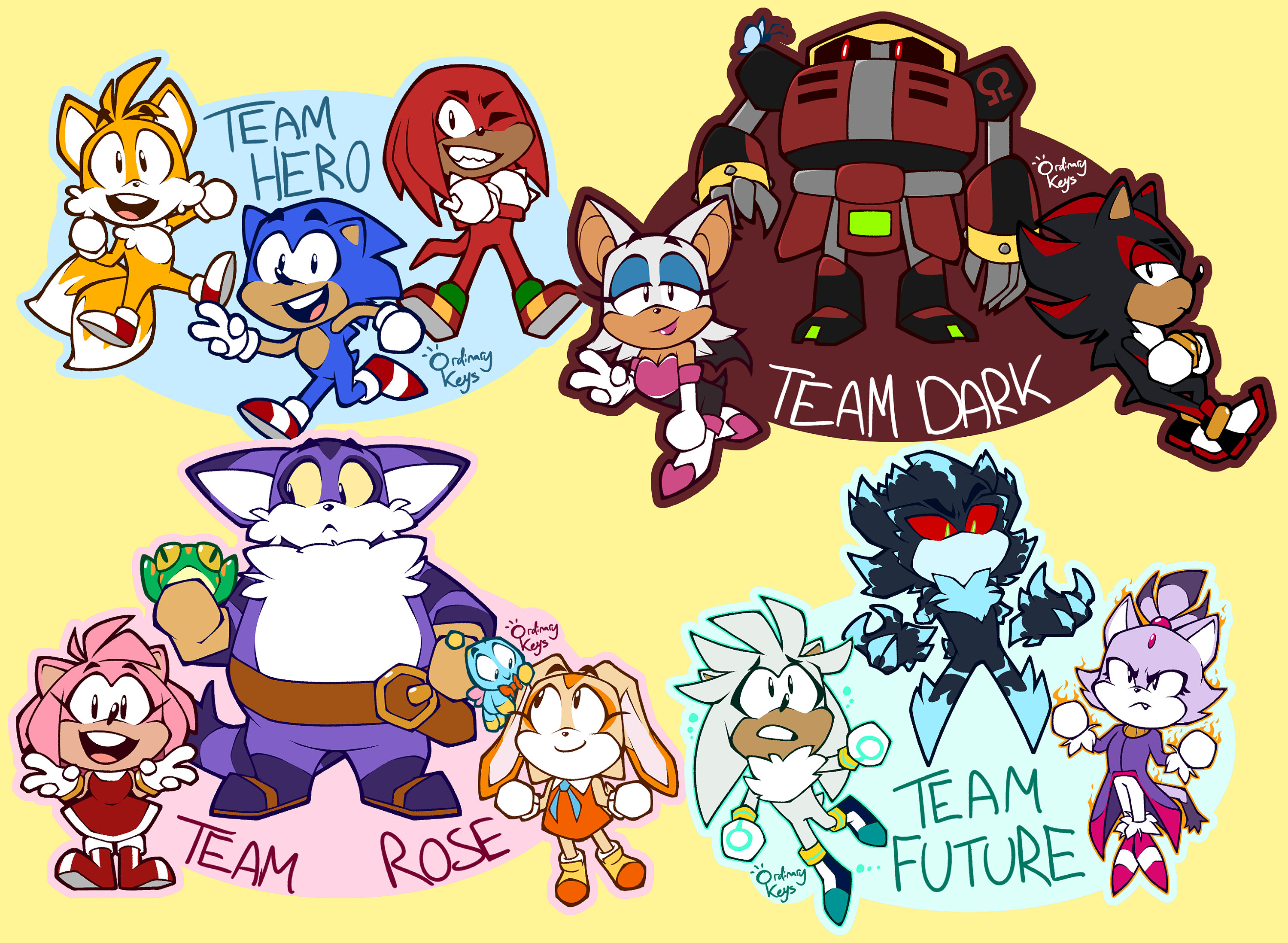 Sonic Teams Pack 1 | Etsy