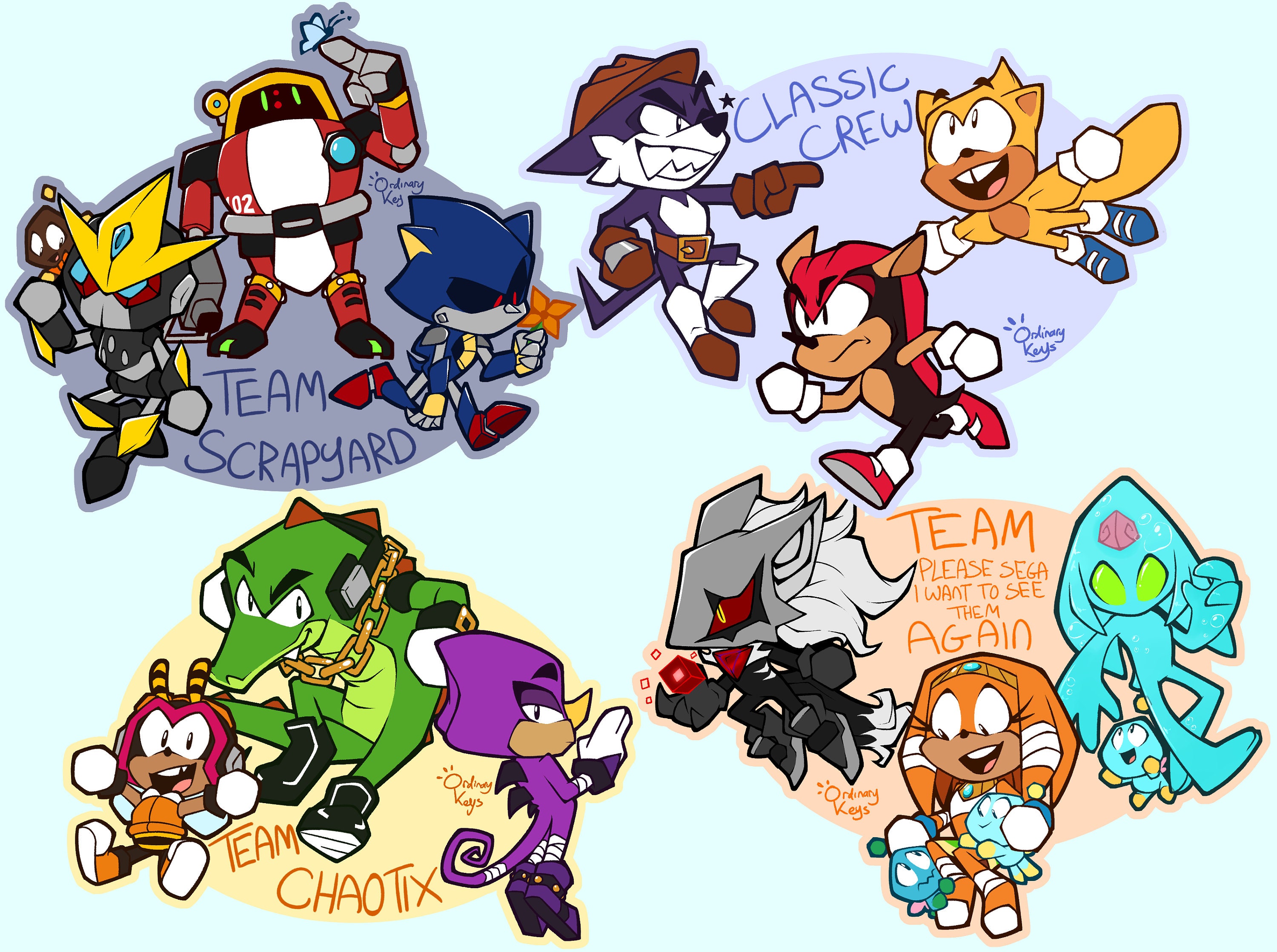 Sonic Teams Pack 2 | Etsy