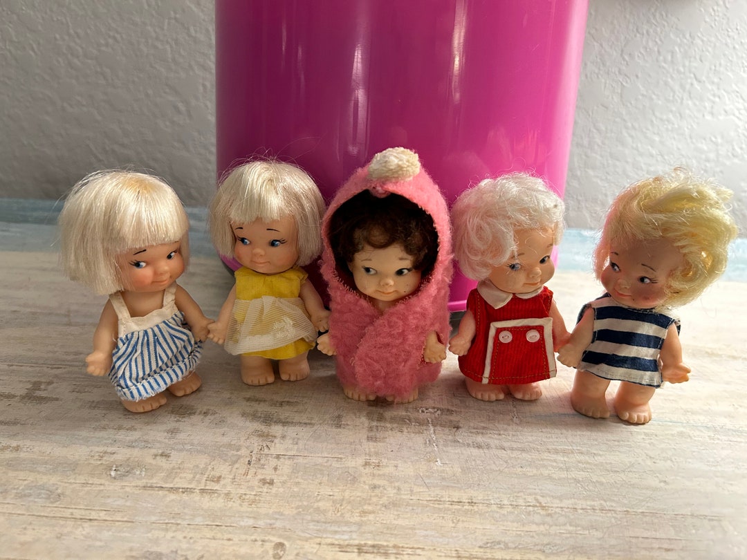 1965 Uneeda Pocket Size Pee Wee Dolls-set of 5 - Etsy