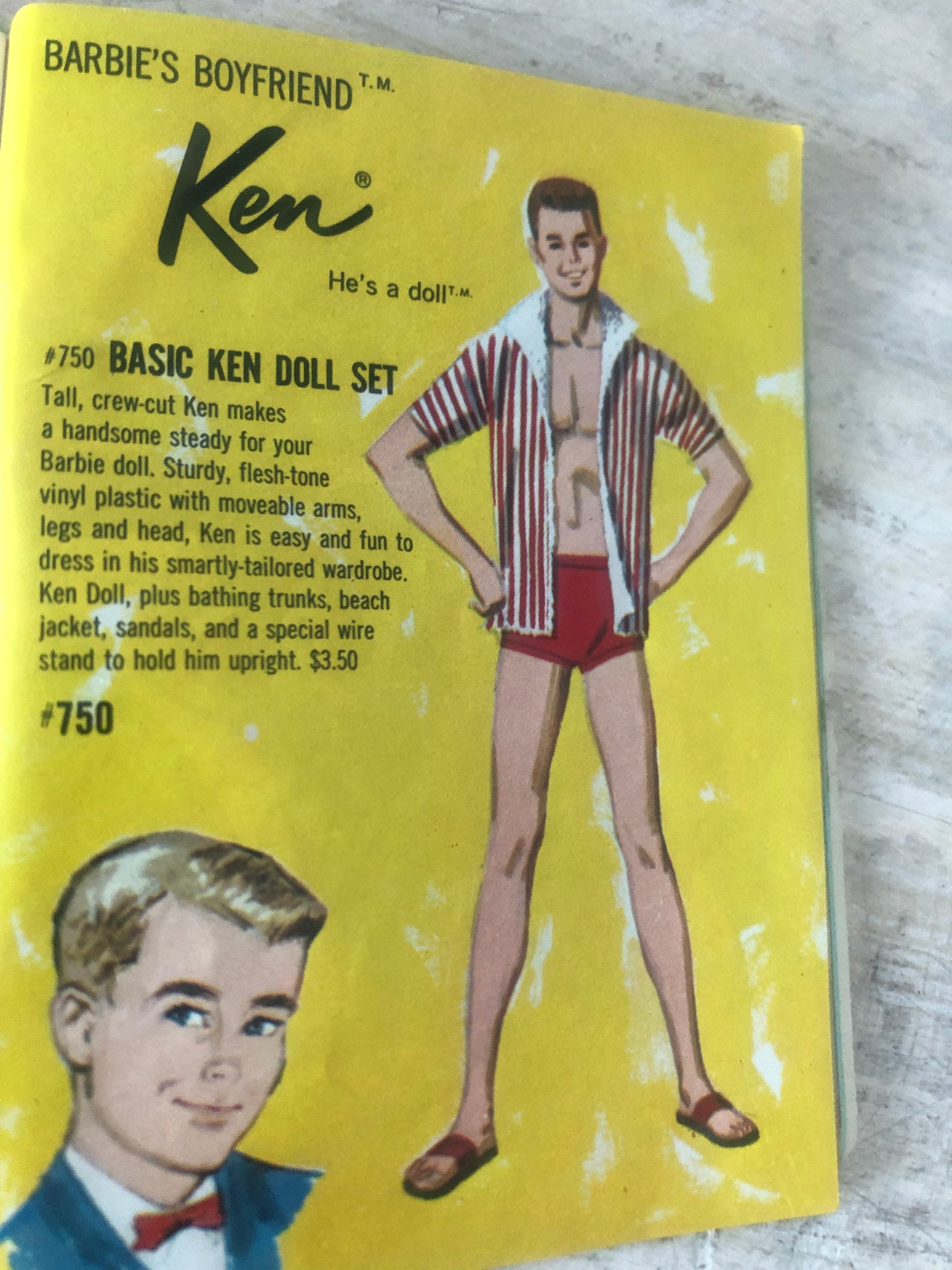 1960 Mattel Original Ken Doll - Etsy