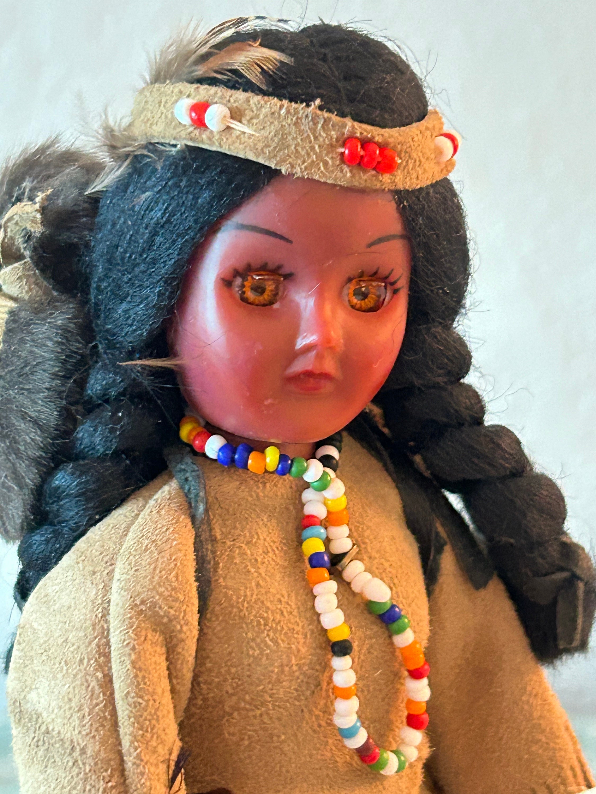 1970's Carlson Native American Dolls Set of Two - Etsy