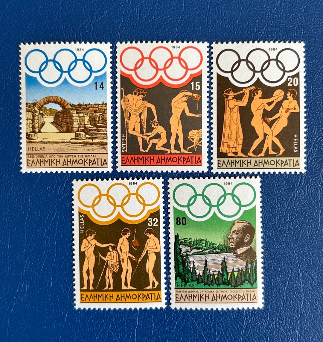 Greece Original Vintage Postage Stamps 1984 Olympic Games for the ...