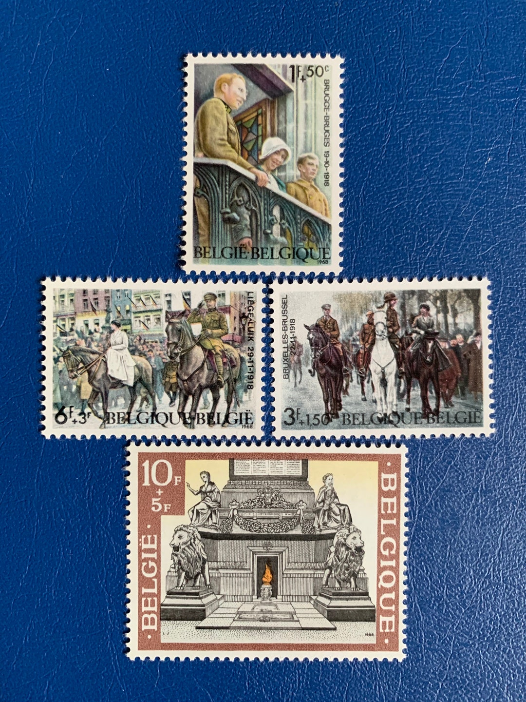 Belgium Original Vintage Postage Stamps 1968 Armistice for the ...