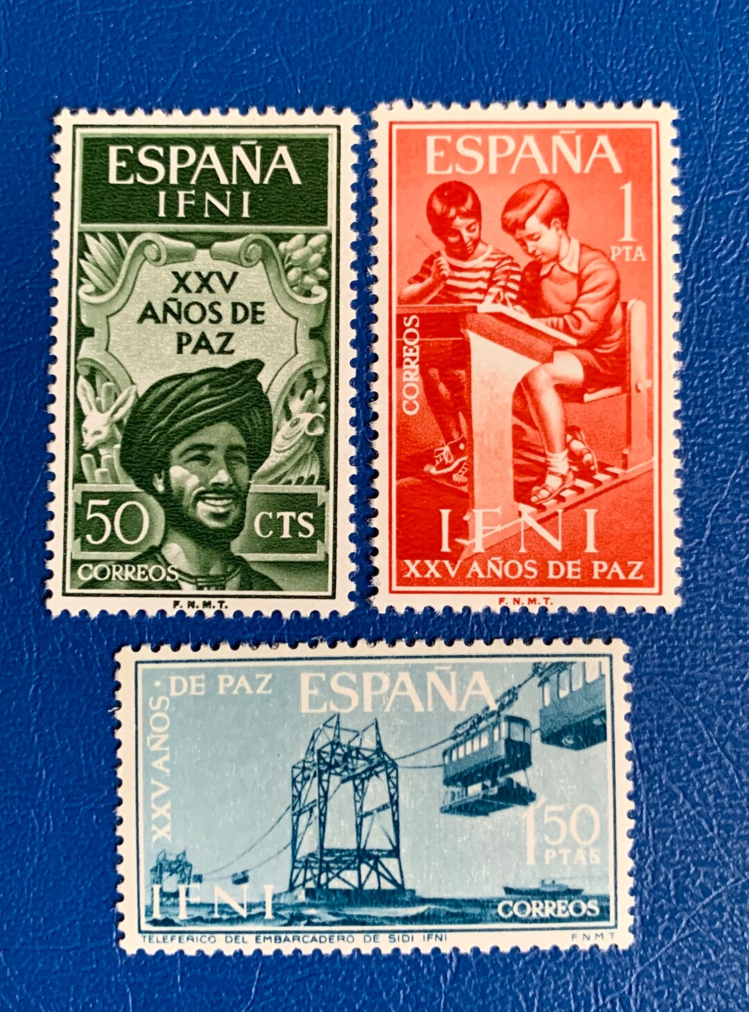 Sp. Ifni Original Vintage Postage Stamps 1965 25 Years of - Etsy