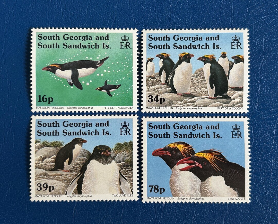 South Georgia & Sandwich Islands - Original Vintage Postage Stamps ...