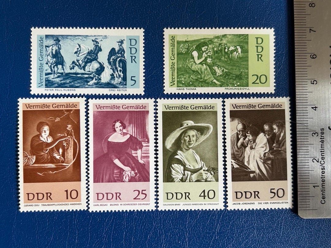 Germany (DDR) - Original Vintage Postage Stamps- 1967 - Paintings ...