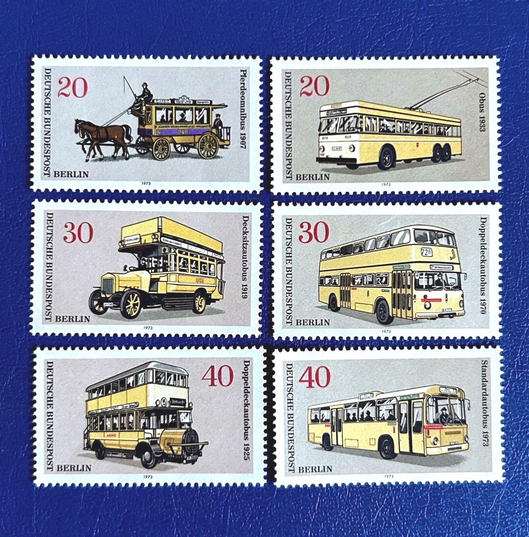 Germany berlin Original Vintage Postage Stamps 1973 Transportation ...